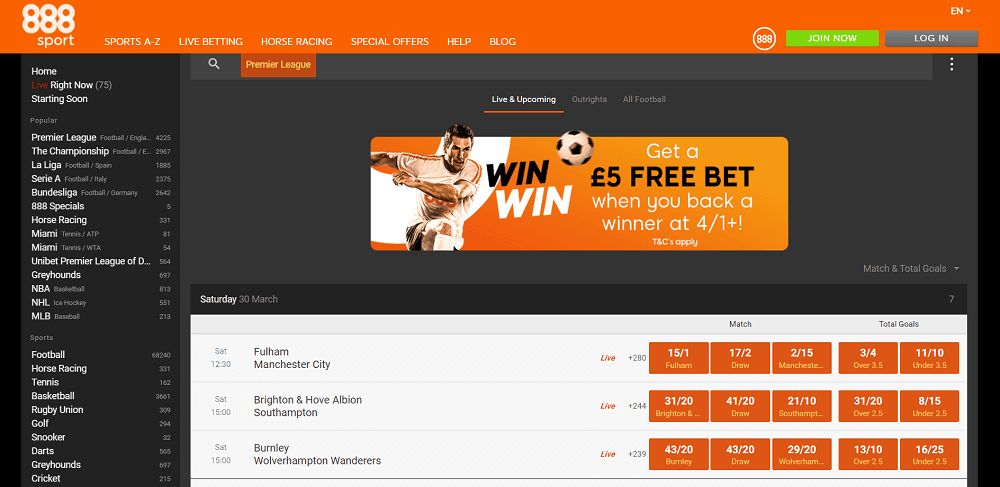 888Sport Sports Betting Review 2020