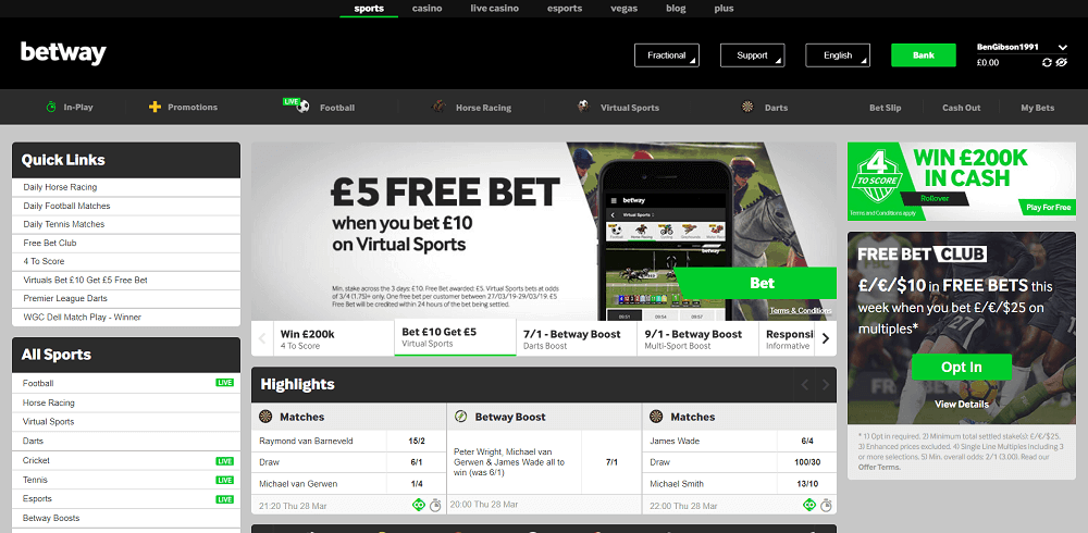 Betway Sports Betting Review 2019